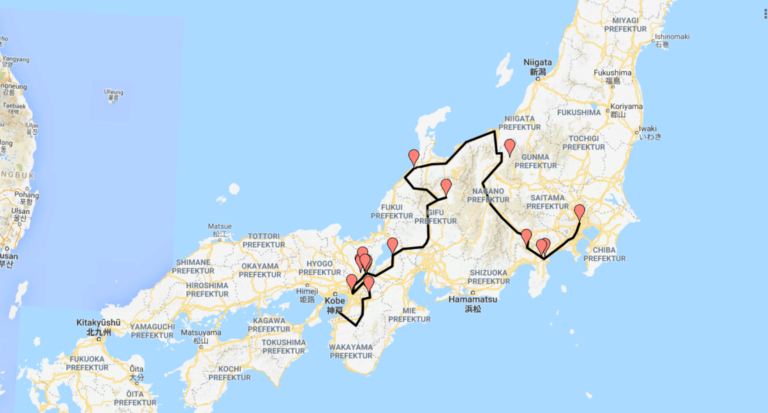 Vår Japanska Roadtrip, tre veckor, tretton städer och 130 mil ...